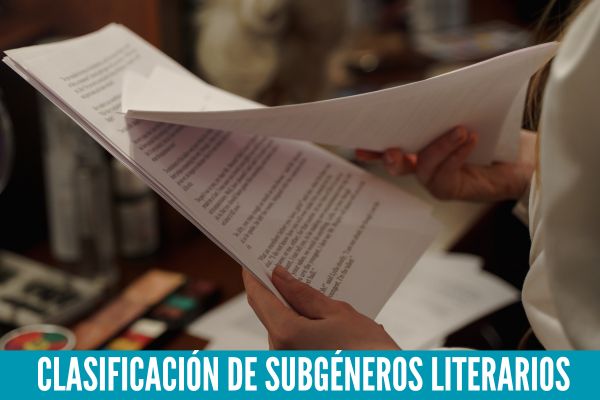 Clasificación de Subgéneros Literarios - ¿Cómo se clasifican?