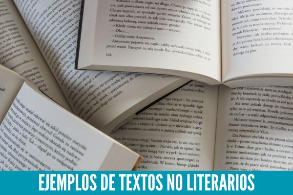 Ejemplos de Textos No Literarios - ¿Cómo se clasifican?