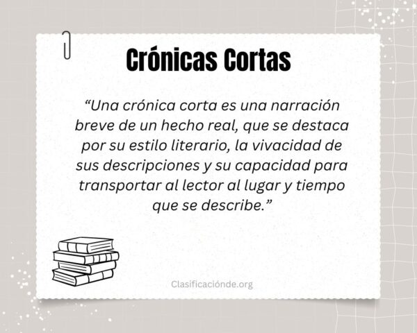 5 Ejemplos de Crónicas Cortas - ¿Cómo se clasifican?