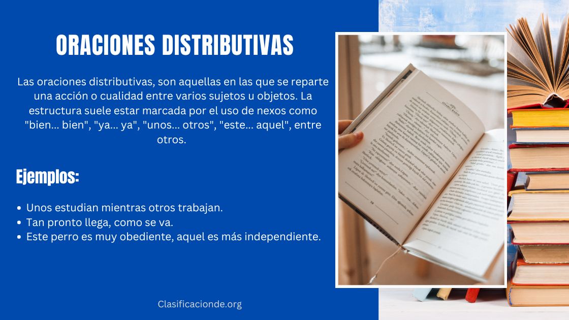 50 Ejemplos de Oraciones Distributivas - ¿Cómo se clasifican?