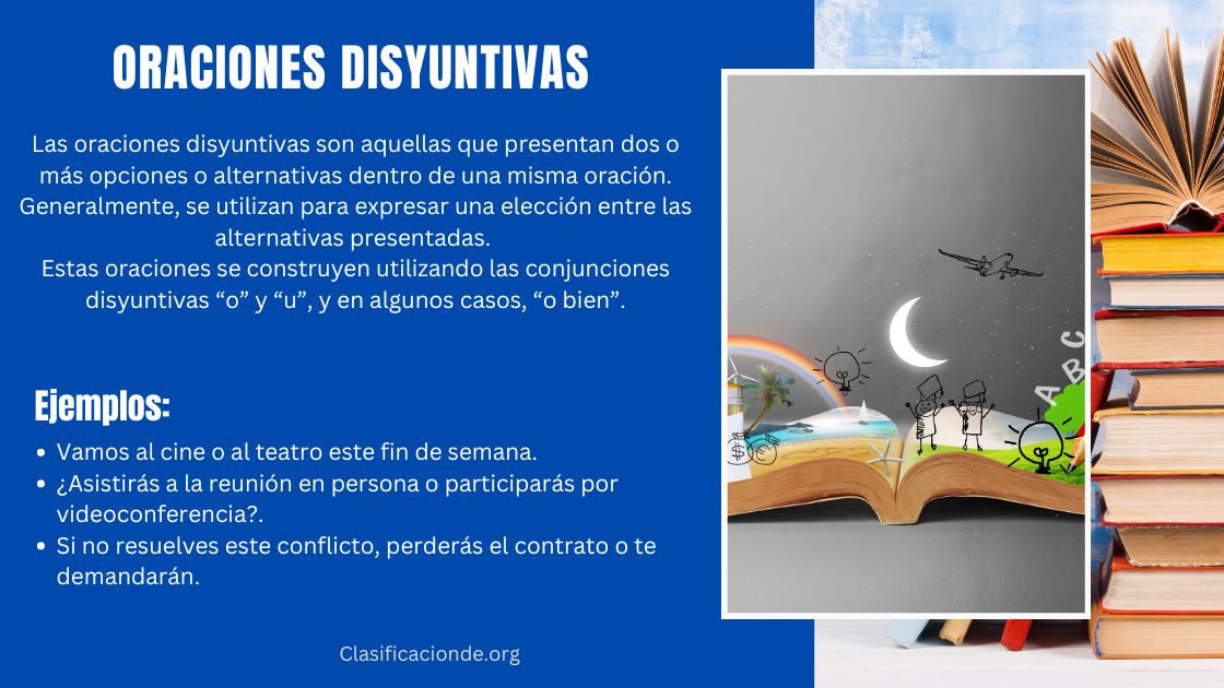 50 Ejemplos de Oraciones Disyuntivas - ¿Cómo se clasifican?