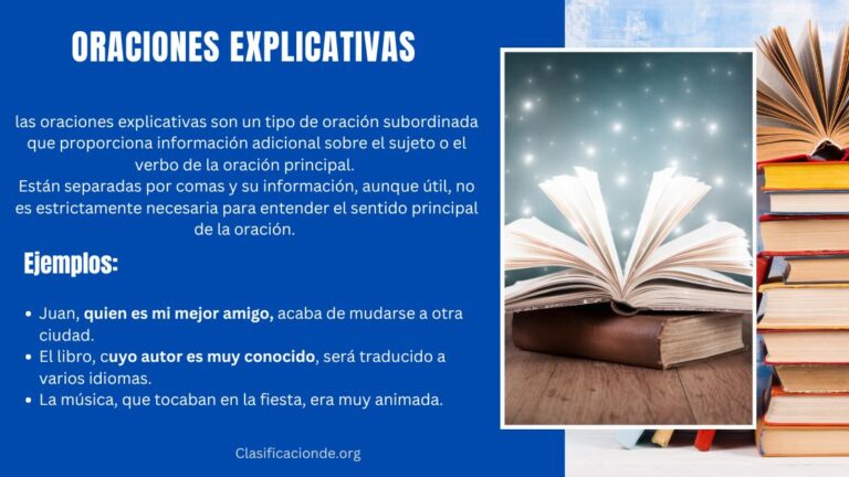 50 Ejemplos De Oraciones Explicativas ¿cómo Se Clasifican