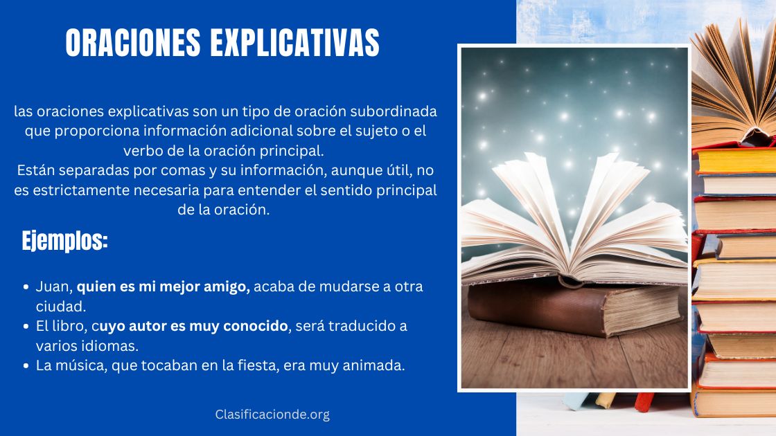 50 Ejemplos de Oraciones Explicativas - ¿Cómo se clasifican?