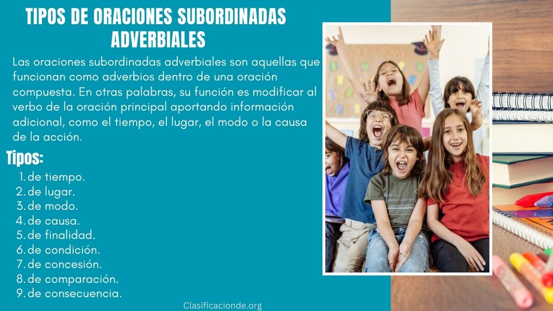 9 Tipos De Oraciones Subordinadas Adverbiales - ¿Cómo se clasifican?