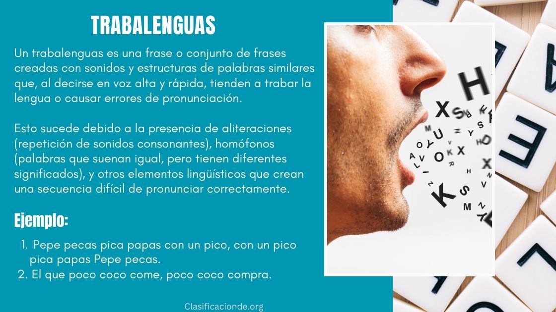 44 Ejemplos de Trabalenguas - ¿Cómo se clasifican?