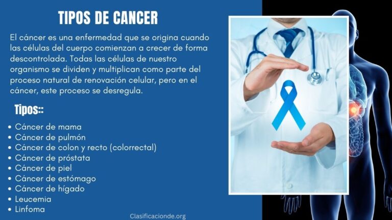 Tipos de cáncer - ¿Cómo se clasifican?