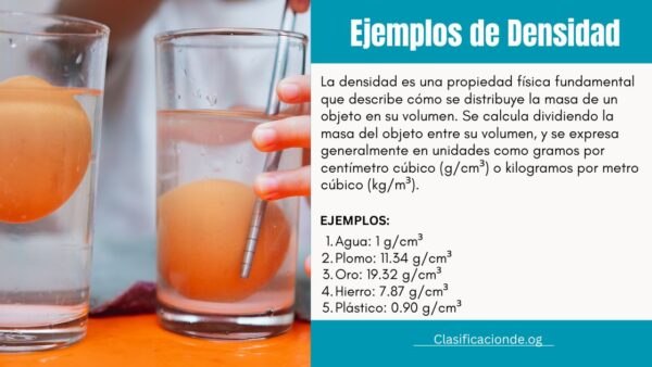 50 Ejemplos de Densidad - ¿Cómo se clasifican?