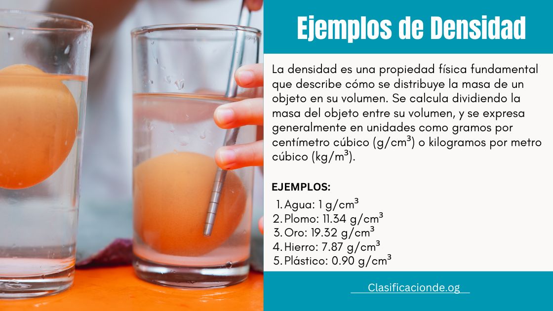 Ejemplos De Densidad