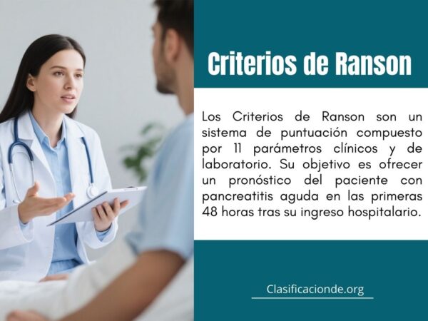 Clasificación de los Criterios de Ranson - ¿Cómo se clasifican?