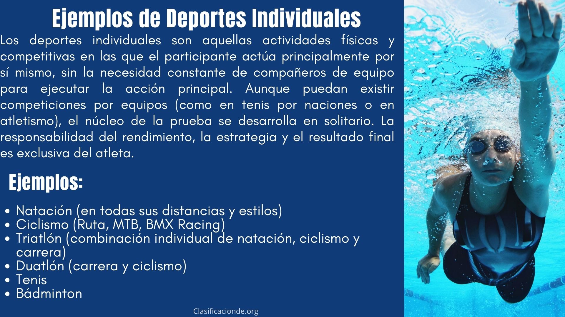 50 Ejemplos de Deportes Individuales - ¿Cómo se clasifican?