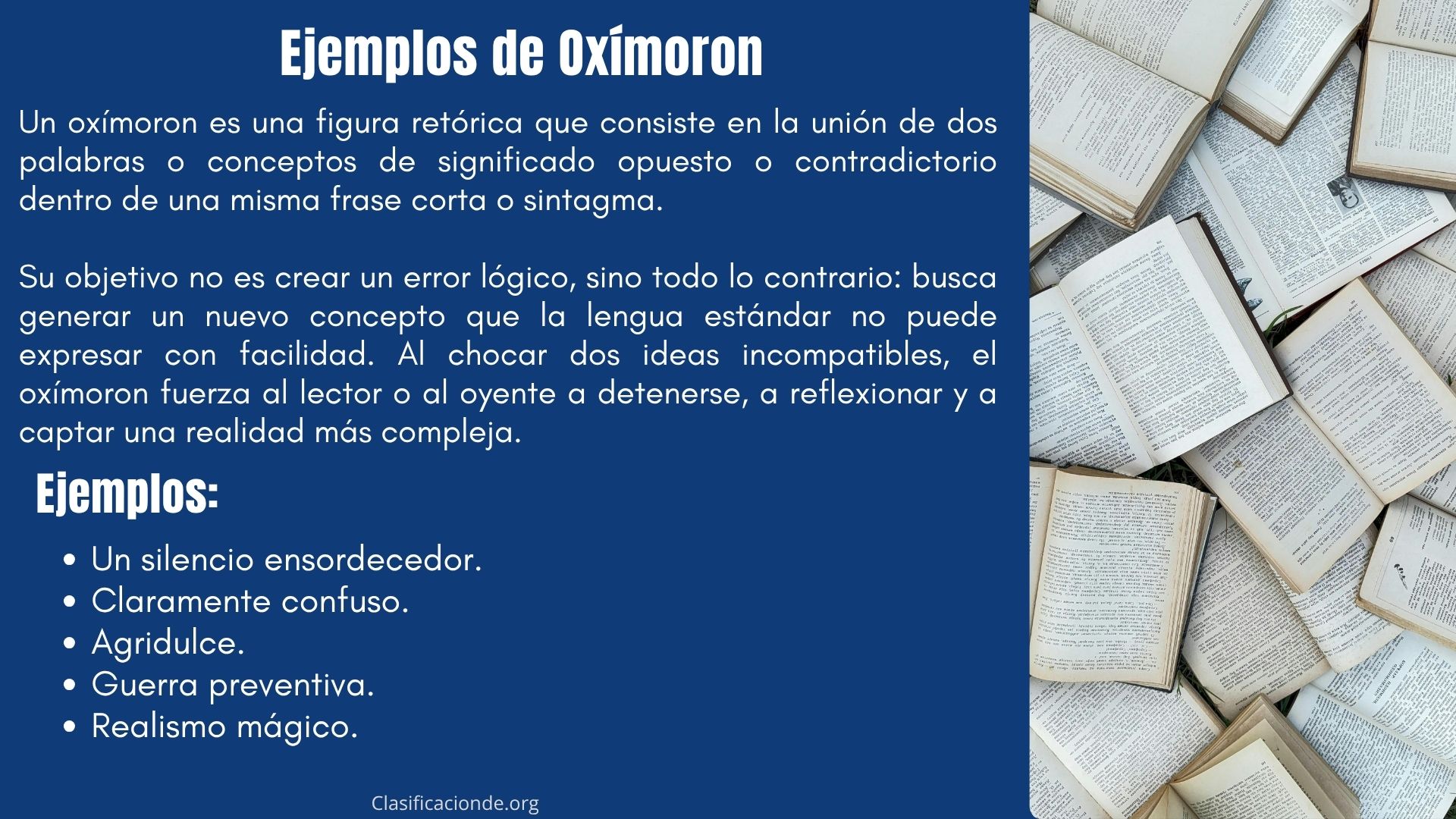 Ejemplos de Oxímoron - ¿Cómo se clasifican?